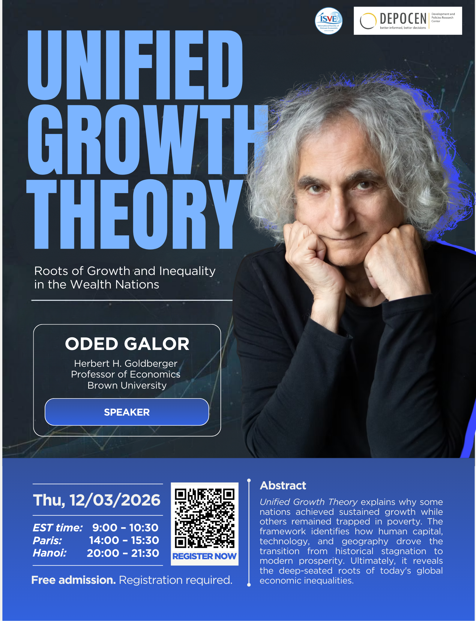 [SEMINAR] Unified Growth Theory: Roots of Growth and Inequality in the ...